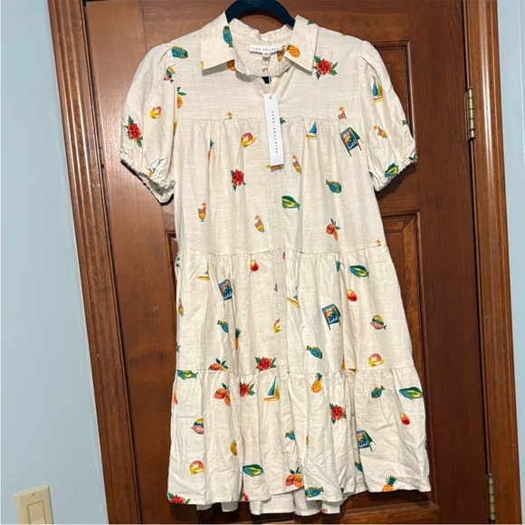 Anthropologie | Dresses | Nwt Jane Delancey Cream Dress With Colorful ...